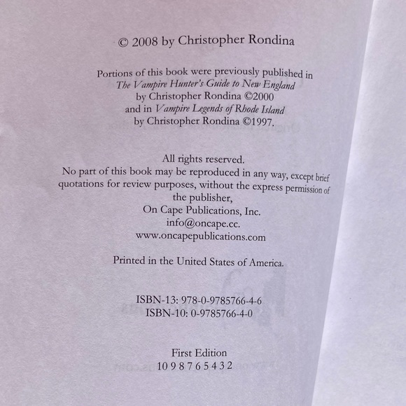 Other | Vampires Of New England Christopher Rondina Dracula Rhode ...